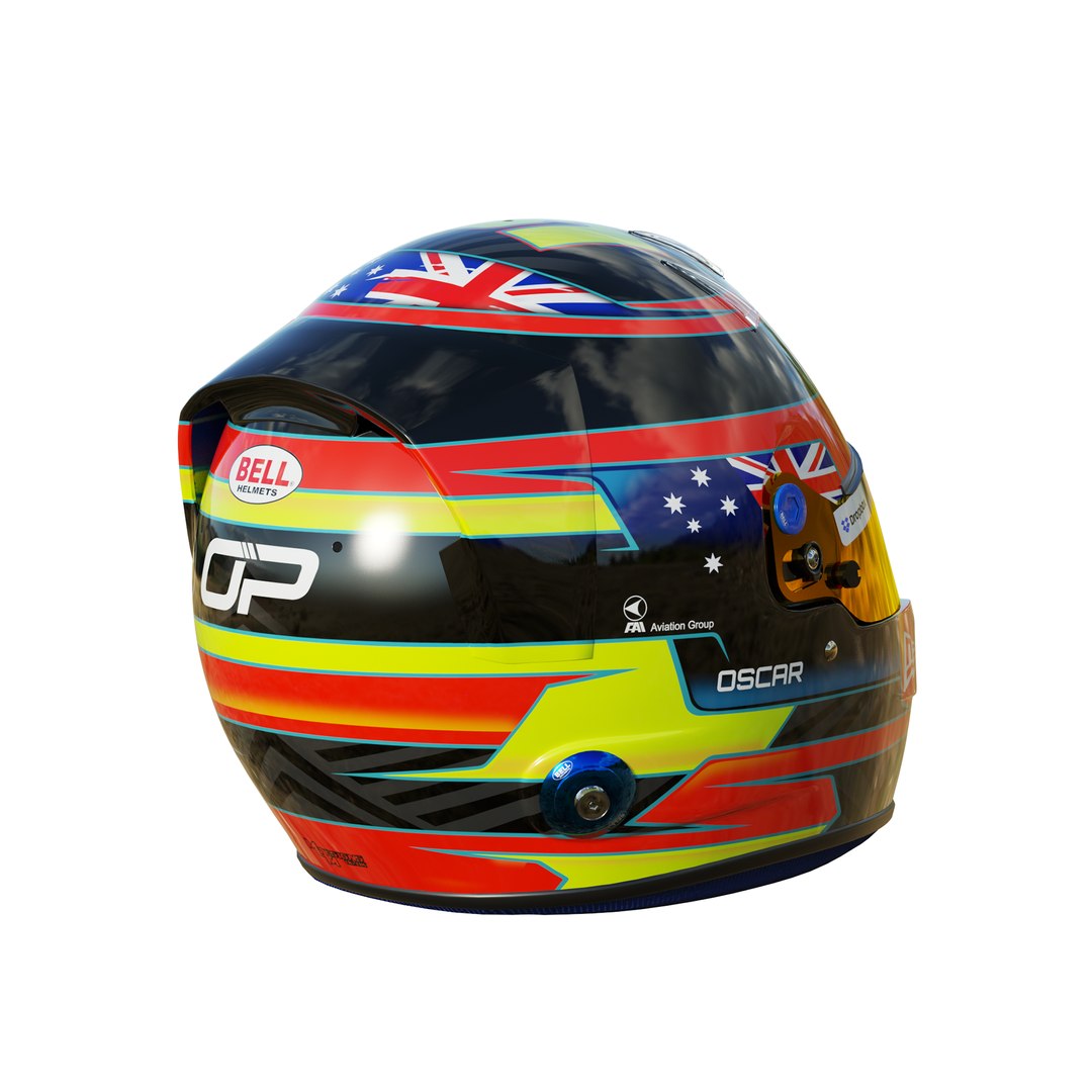 F1 Oscar Piastri Helmet 2025 3D Model - TurboSquid 2383712