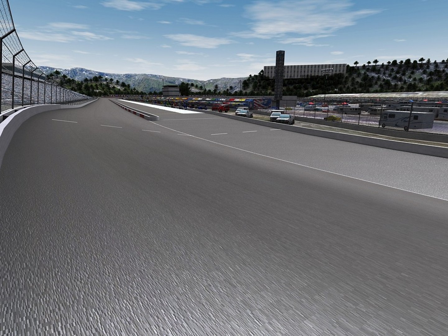 Race Track Twin Ring 3d Model