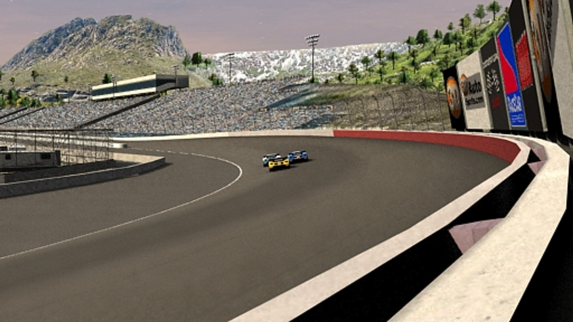 Race Track Twin Ring 3d Model