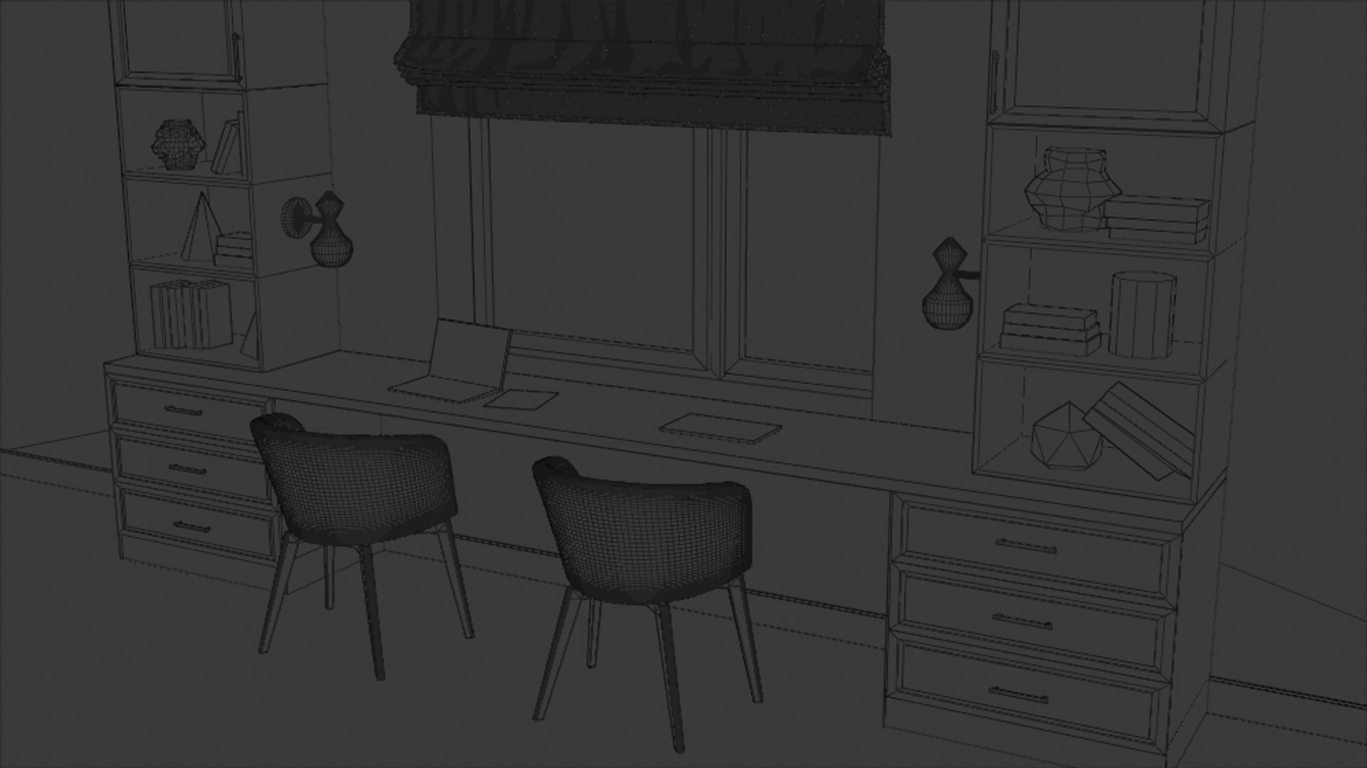 Room Desk 3D Model - TurboSquid 1632865