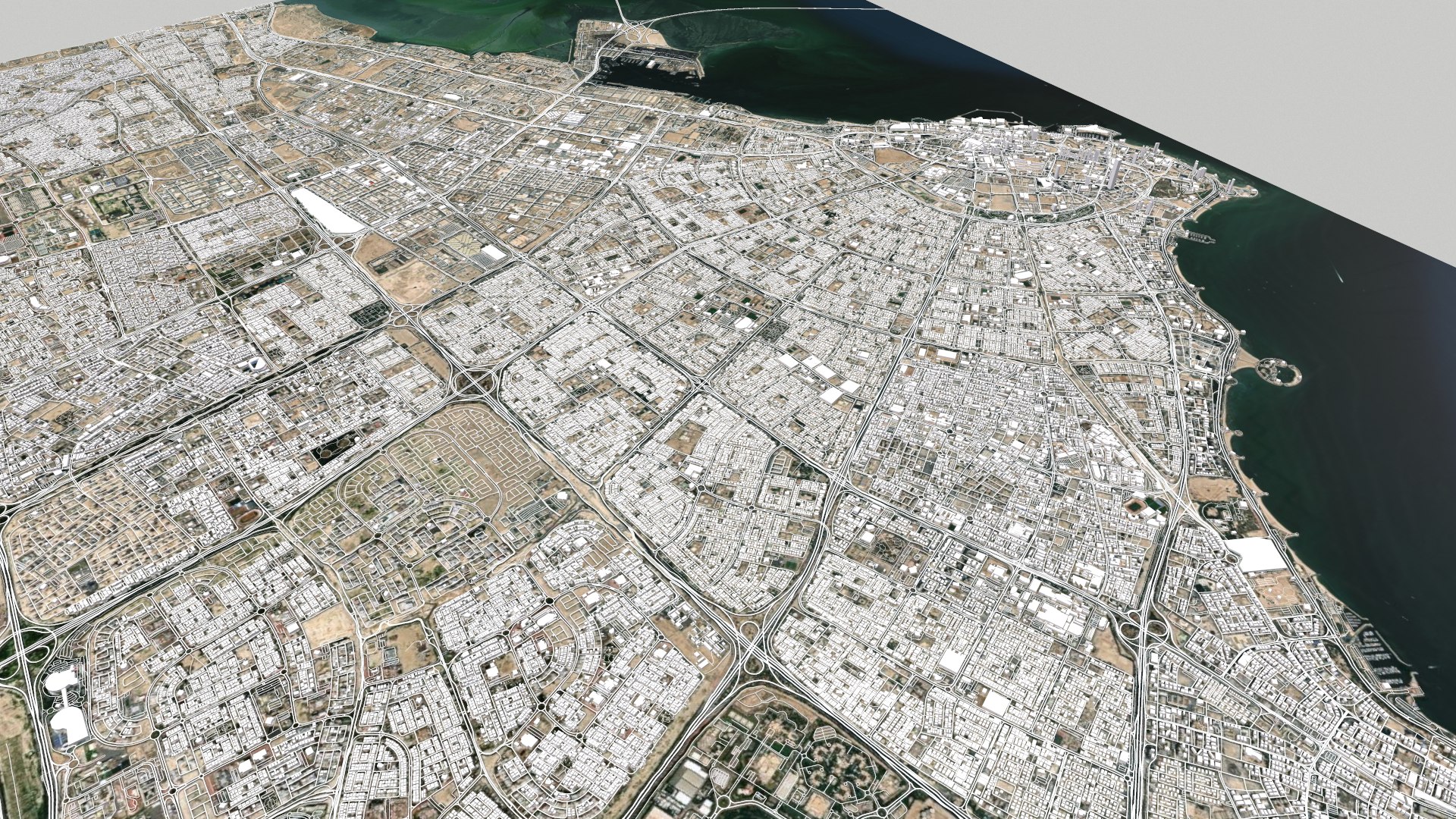 Cityscape Kuwait 3D Model - TurboSquid 2237279