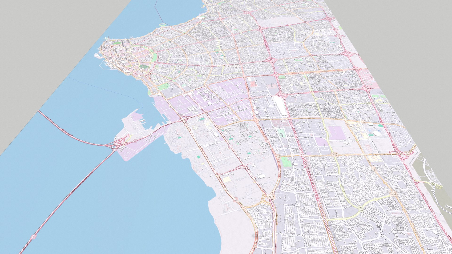 Cityscape Kuwait 3D Model - TurboSquid 2237279
