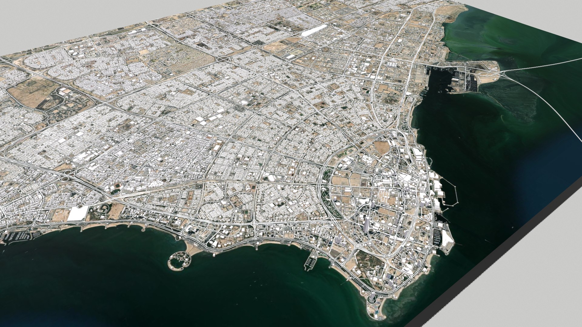 Cityscape Kuwait 3D Model - TurboSquid 2237279
