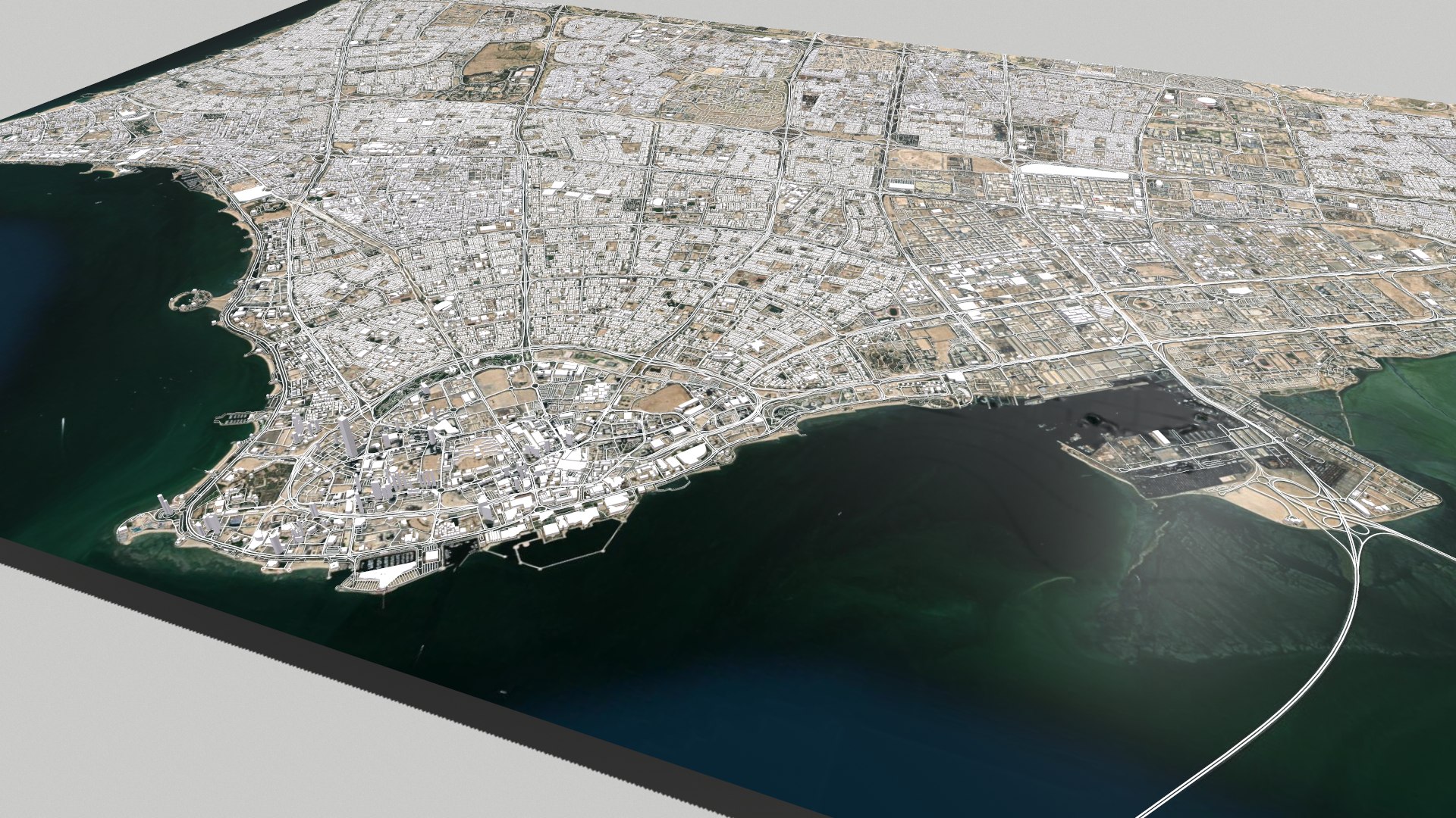 Cityscape Kuwait 3D Model - TurboSquid 2237279