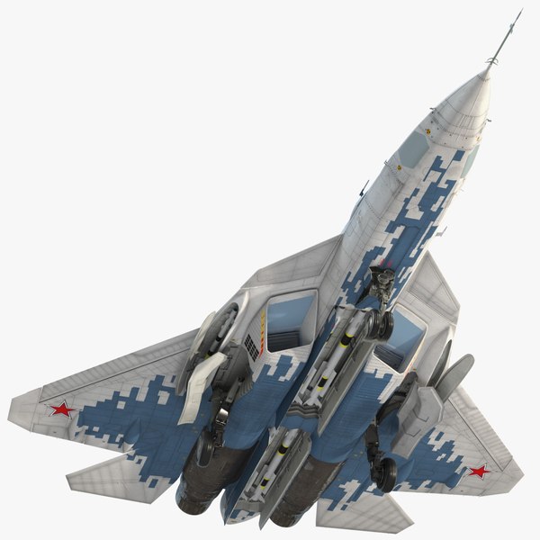 SU 57 Stealth Jet Fighter Pixel Camouflage Rigged 3D 모델 - TurboSquid ...