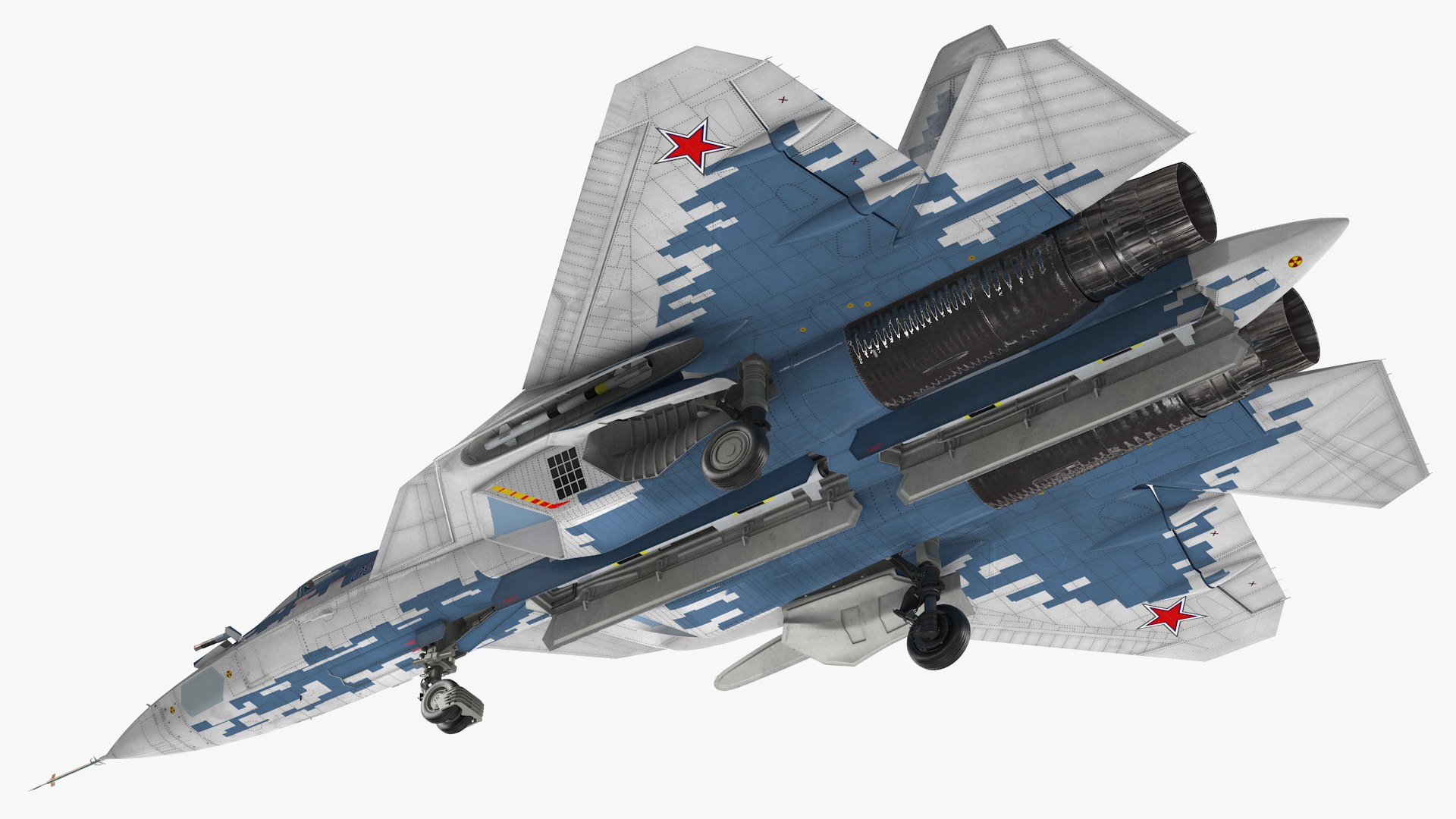 Su 57 stealth jet fighter 3D model - TurboSquid 1620879