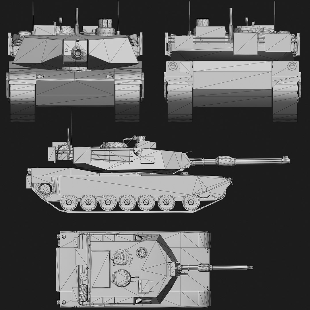 M1a2 Abrams 3d Model