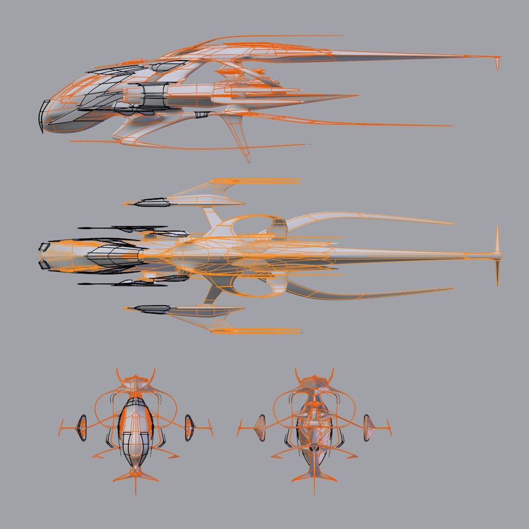 3d Model Alien Battleship