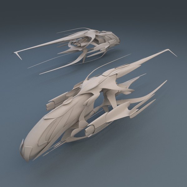 3d space yacht model