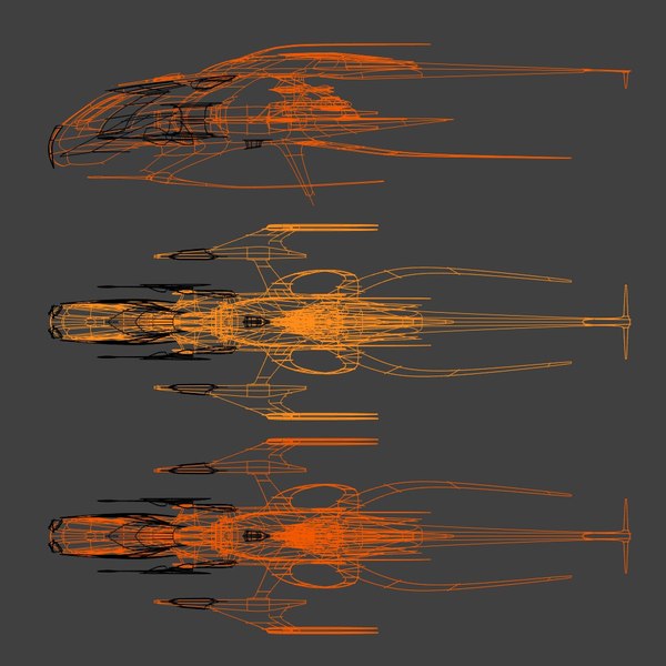 3d model alien battleship