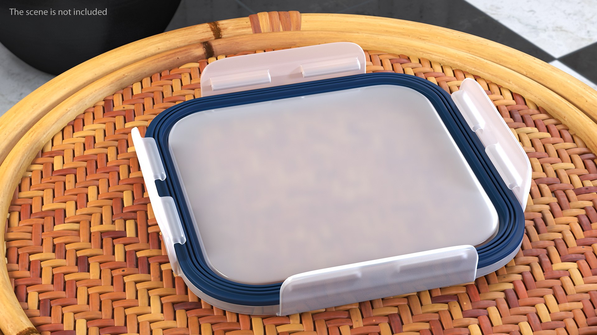 3D Glass Clip Lock Food Storage Container Set model - TurboSquid 1738086