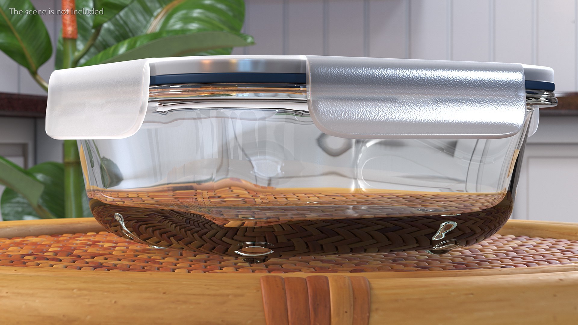 3D Glass Clip Lock Food Storage Container Set model - TurboSquid 1738086