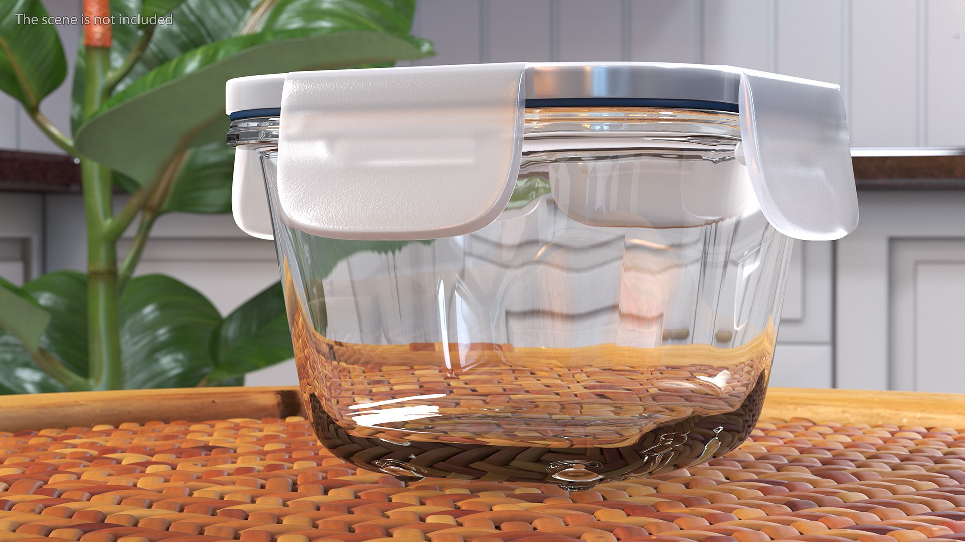 3D Glass Clip Lock Food Storage Container Set model - TurboSquid 1738086