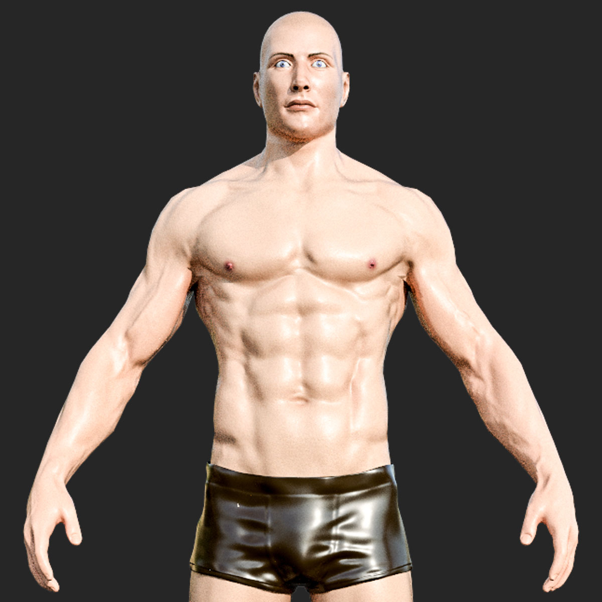 modelo 3d Modelo 3D Rigged Male Muscular GAME READY - TurboSquid 1331720