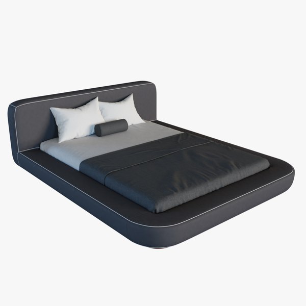 modelo 3d cama minimalista suave - TurboSquid 2324722