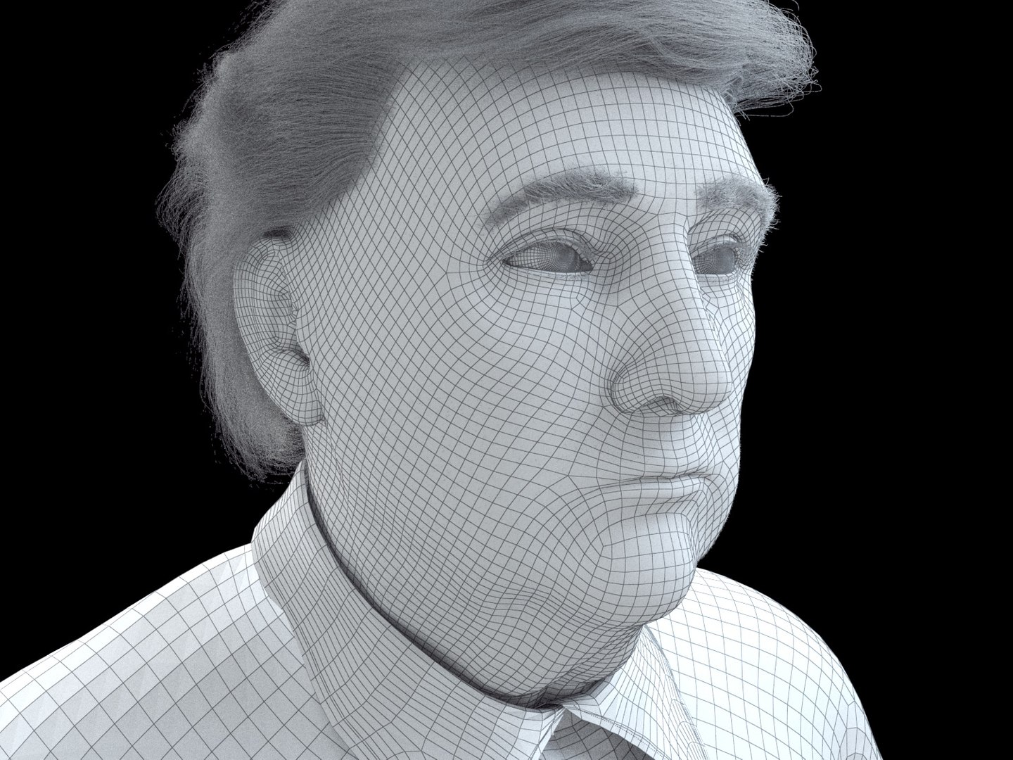Head Donald Trump 3D Model - TurboSquid 1534440