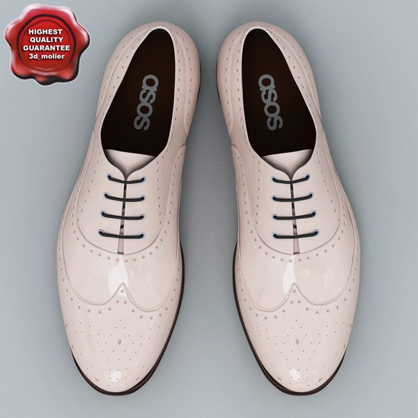 3d model men shoes v11