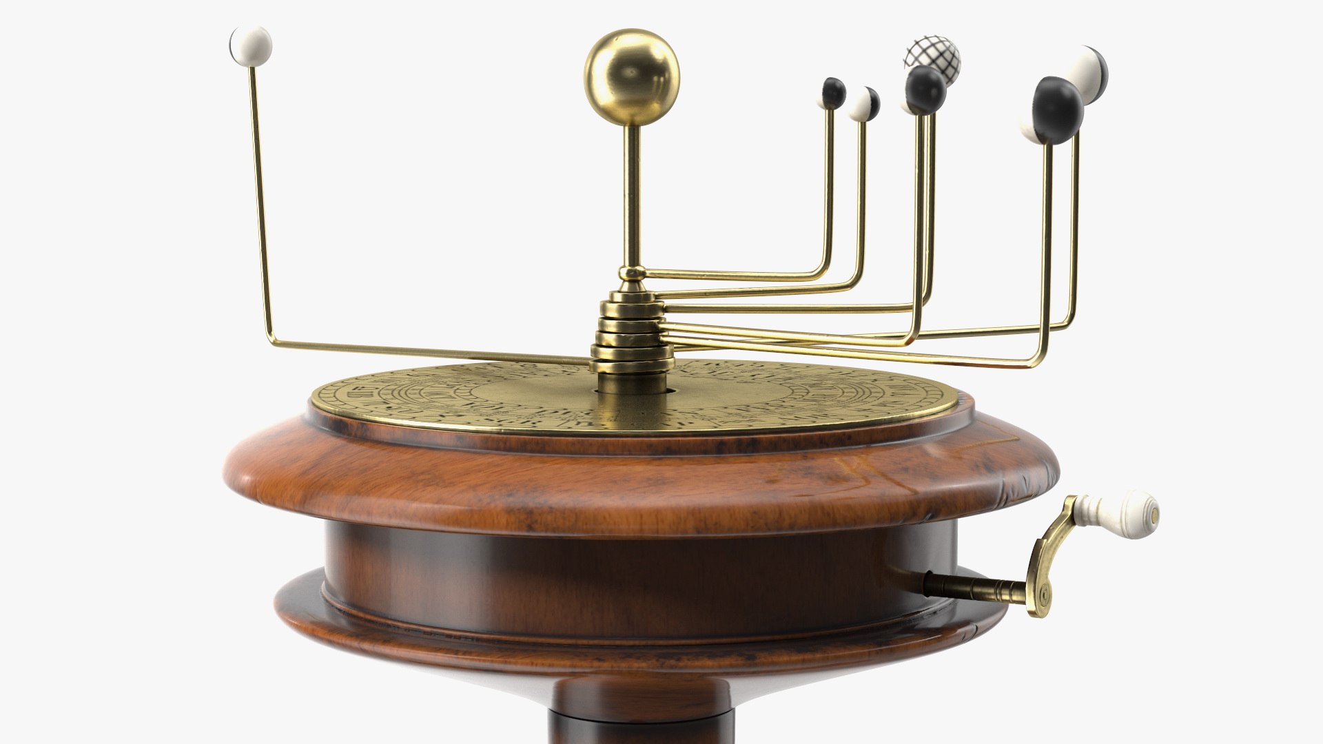 Small Antique Orrery Rigged 3D - TurboSquid 1930081
