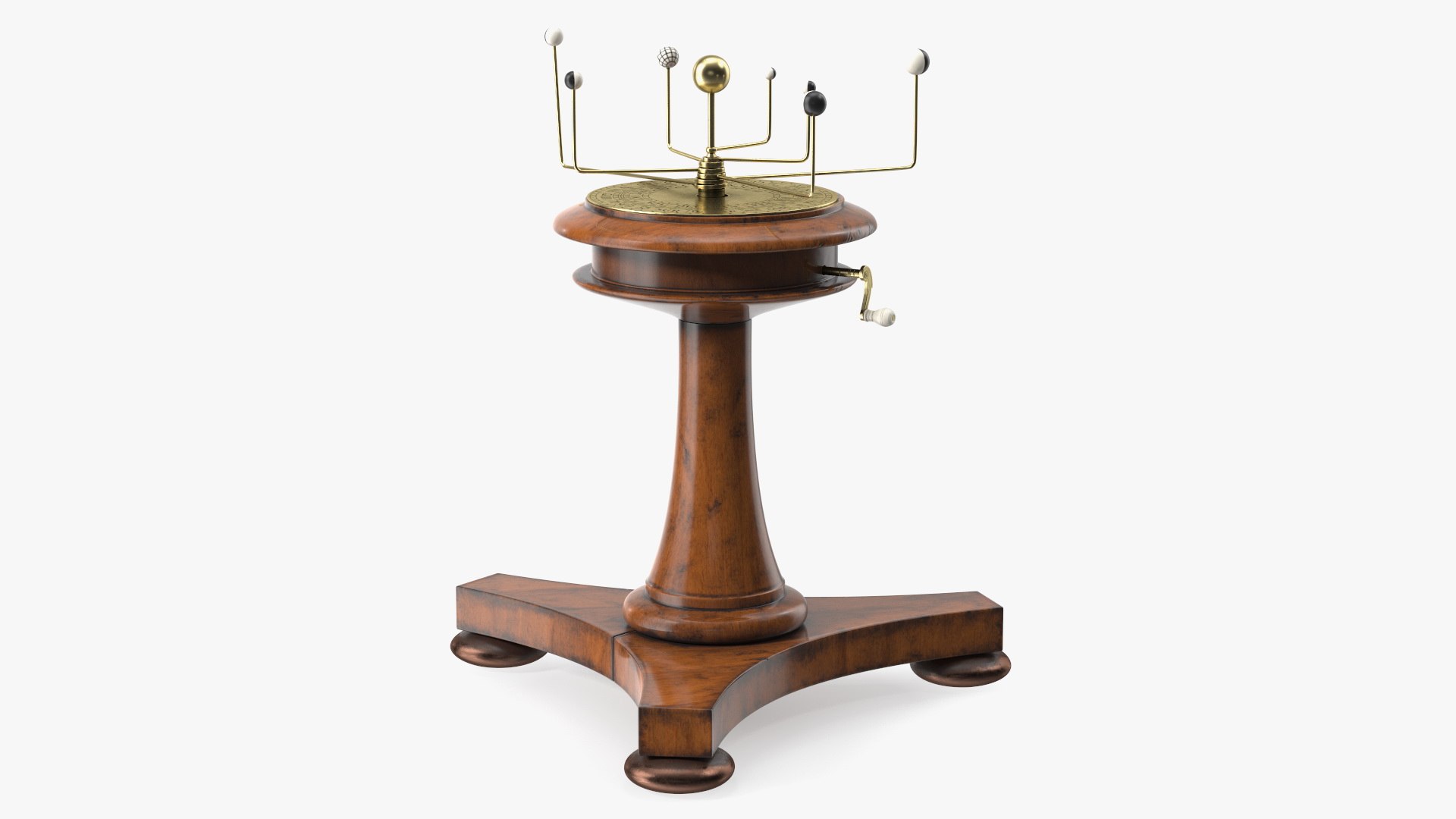 Small Antique Orrery Rigged 3D - TurboSquid 1930081