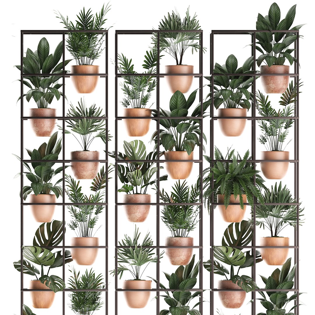 Plants Vertical Gardening 3D Model - TurboSquid 1442709
