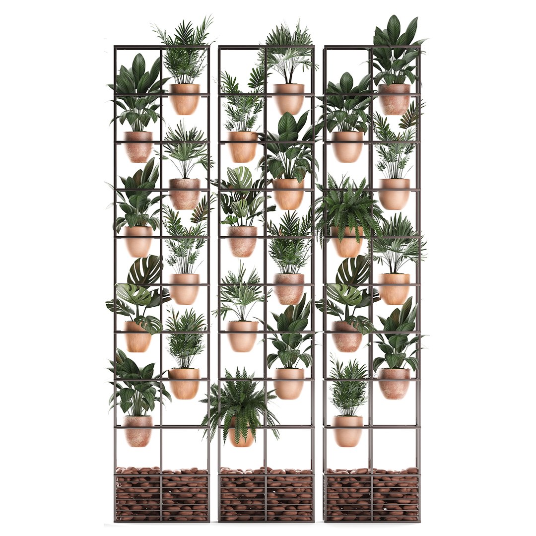 Plants Vertical Gardening 3D Model - TurboSquid 1442709