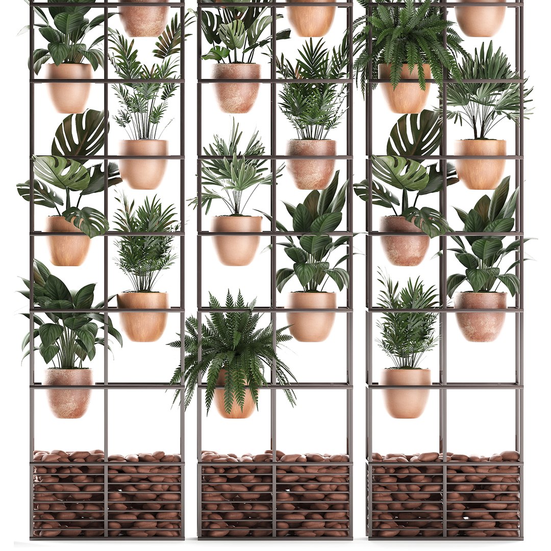 Plants Vertical Gardening 3D Model - TurboSquid 1442709