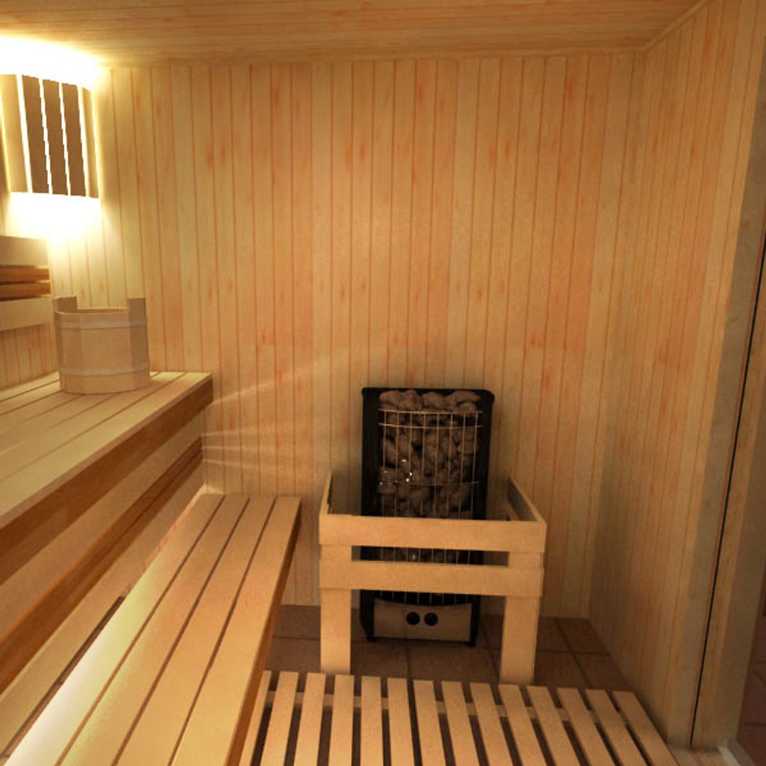 3ds Max Electric Sauna Harvia Figaro