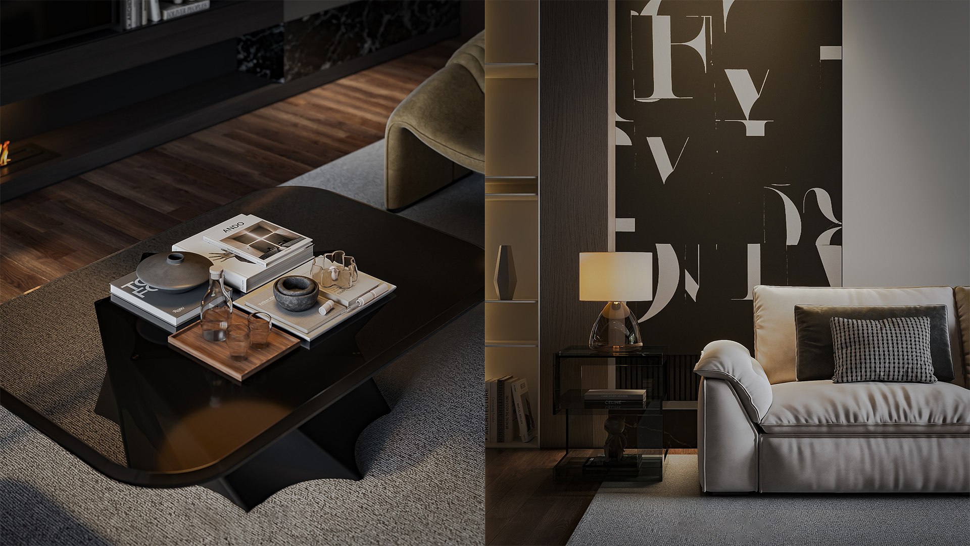 Living Kitchen Dinning - Modern Elegance - Sneechvn - MAX FBX OBJ SKP ...