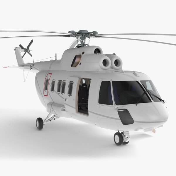 3D модель Вертолет МИ-171 А3 White Rigged для Maya - TurboSquid 2204047
