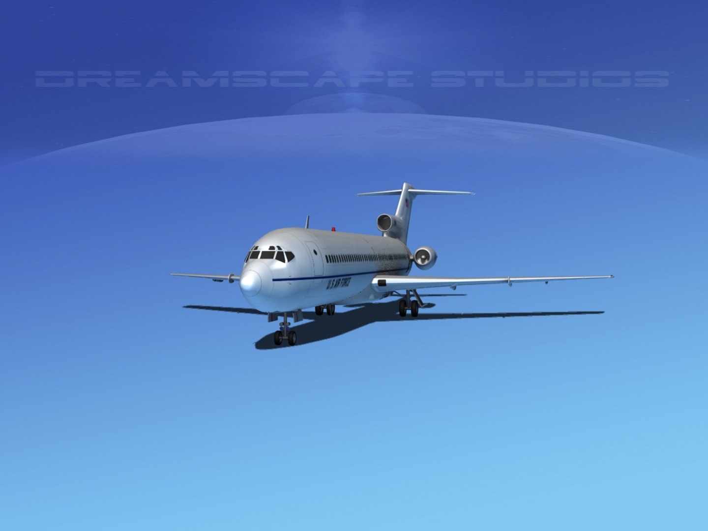 Turbines C-22b Boeing 727-200 3d Dwg