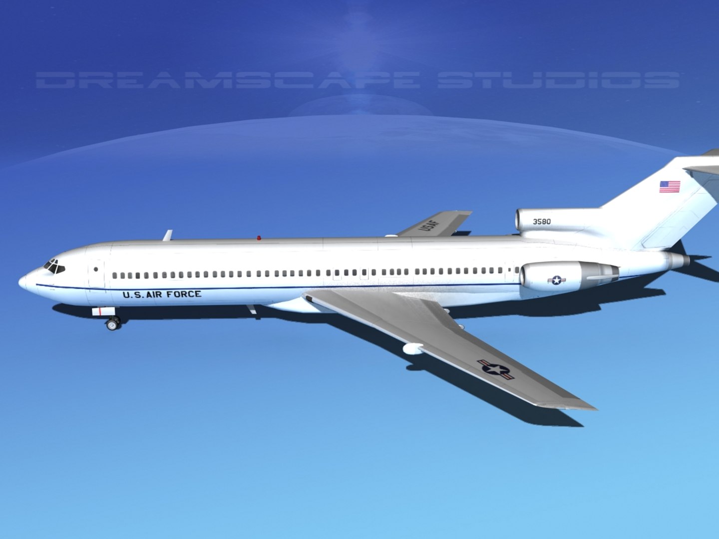 Turbines C-22b Boeing 727-200 3d Dwg