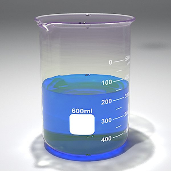 glass beaker 3d 3ds