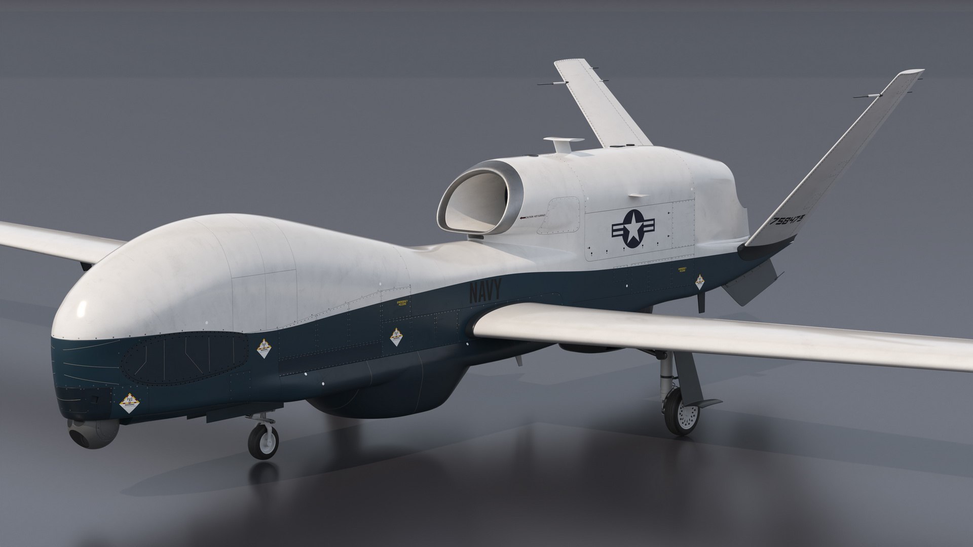 3D Northrop Grumman MQ-4C Triton Rigged For Maya - TurboSquid 2381771