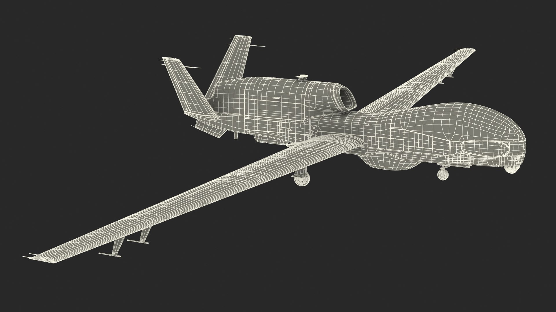 3D Northrop Grumman MQ-4C Triton Rigged For Maya - TurboSquid 2381771