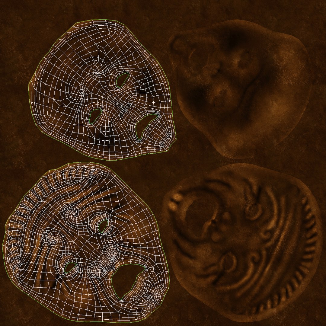 3d theatre tragedy mask model