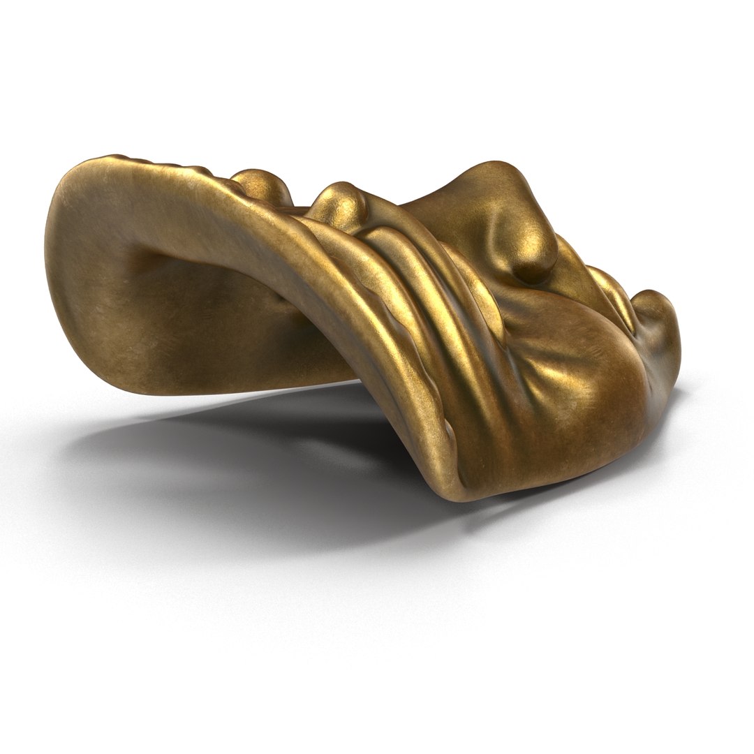 3d theatre tragedy mask model