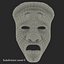 3d Theatre Tragedy Mask Model