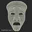 3d Theatre Tragedy Mask Model