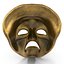3d Theatre Tragedy Mask Model