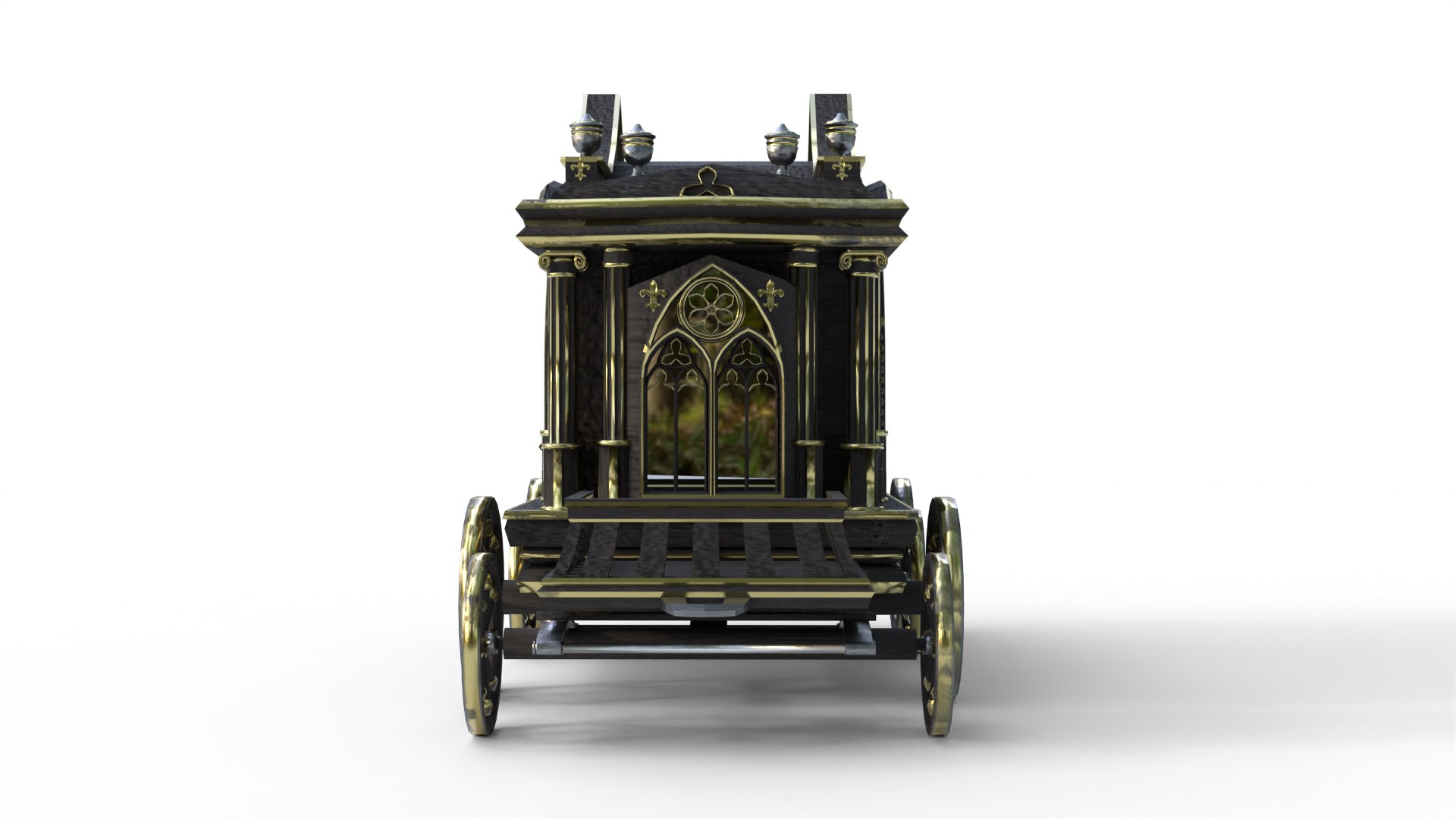 Stylized Luxury Wooden Carriage 3D Model - TurboSquid 1937918