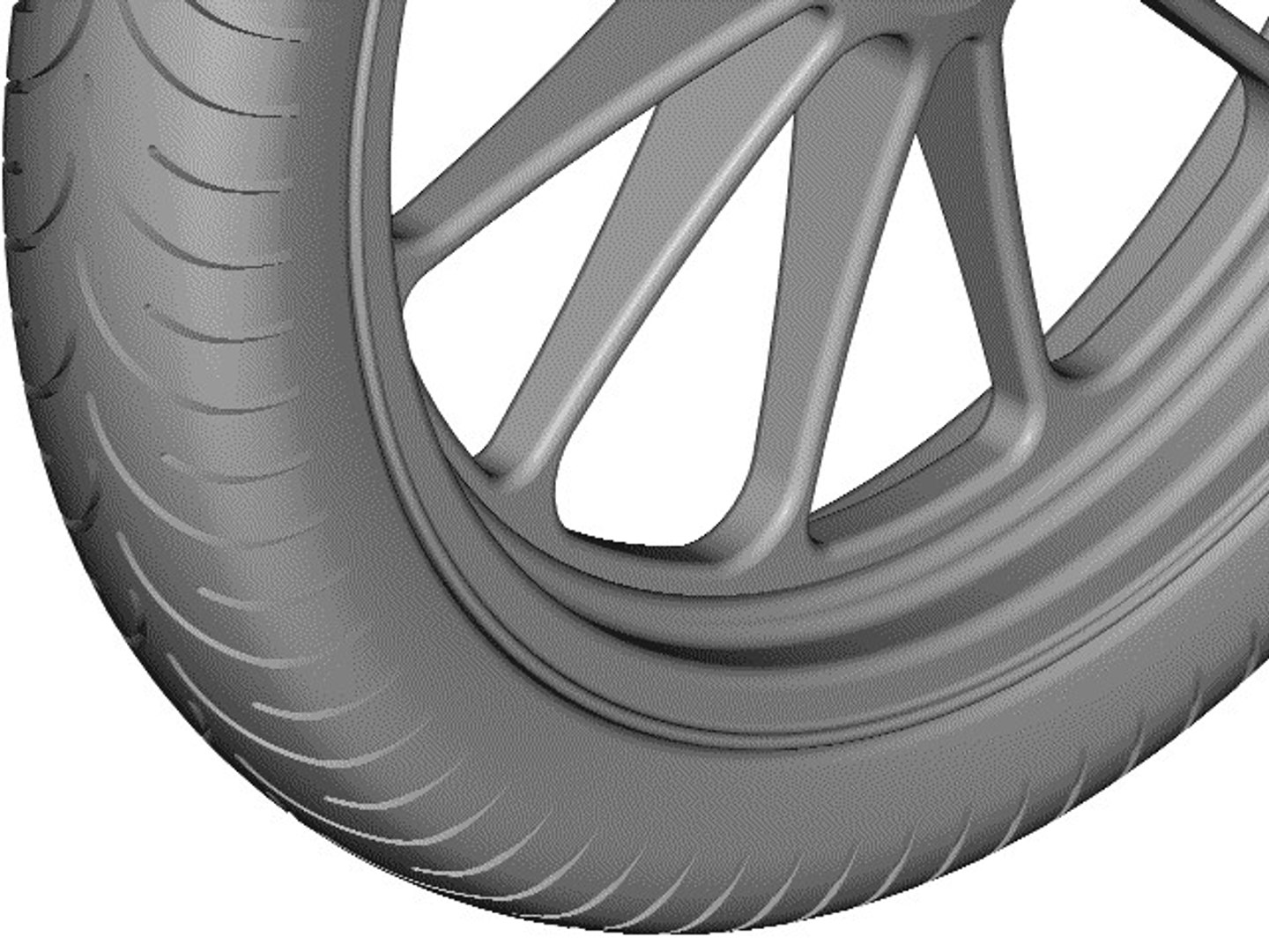 3d Motorcycle Wheel Model