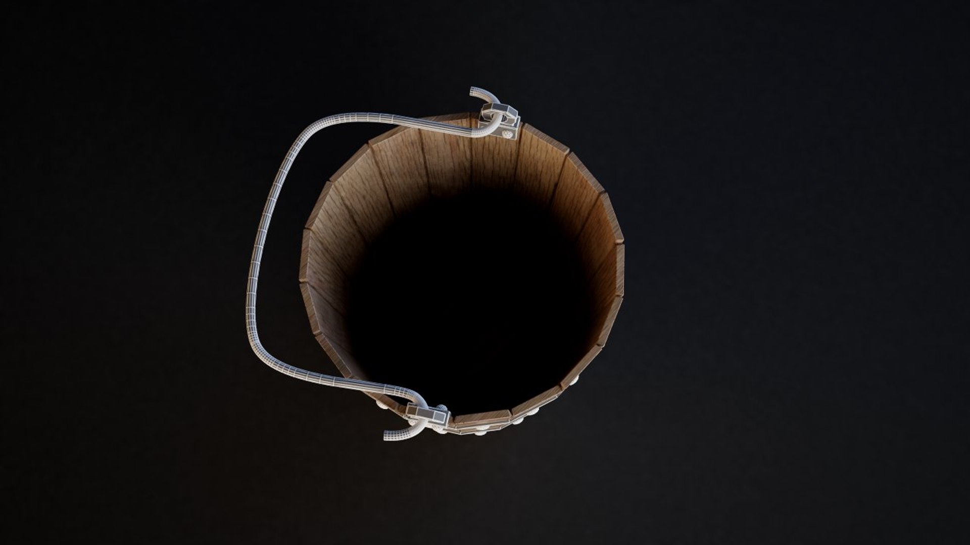 3d Model Bucket Wooden