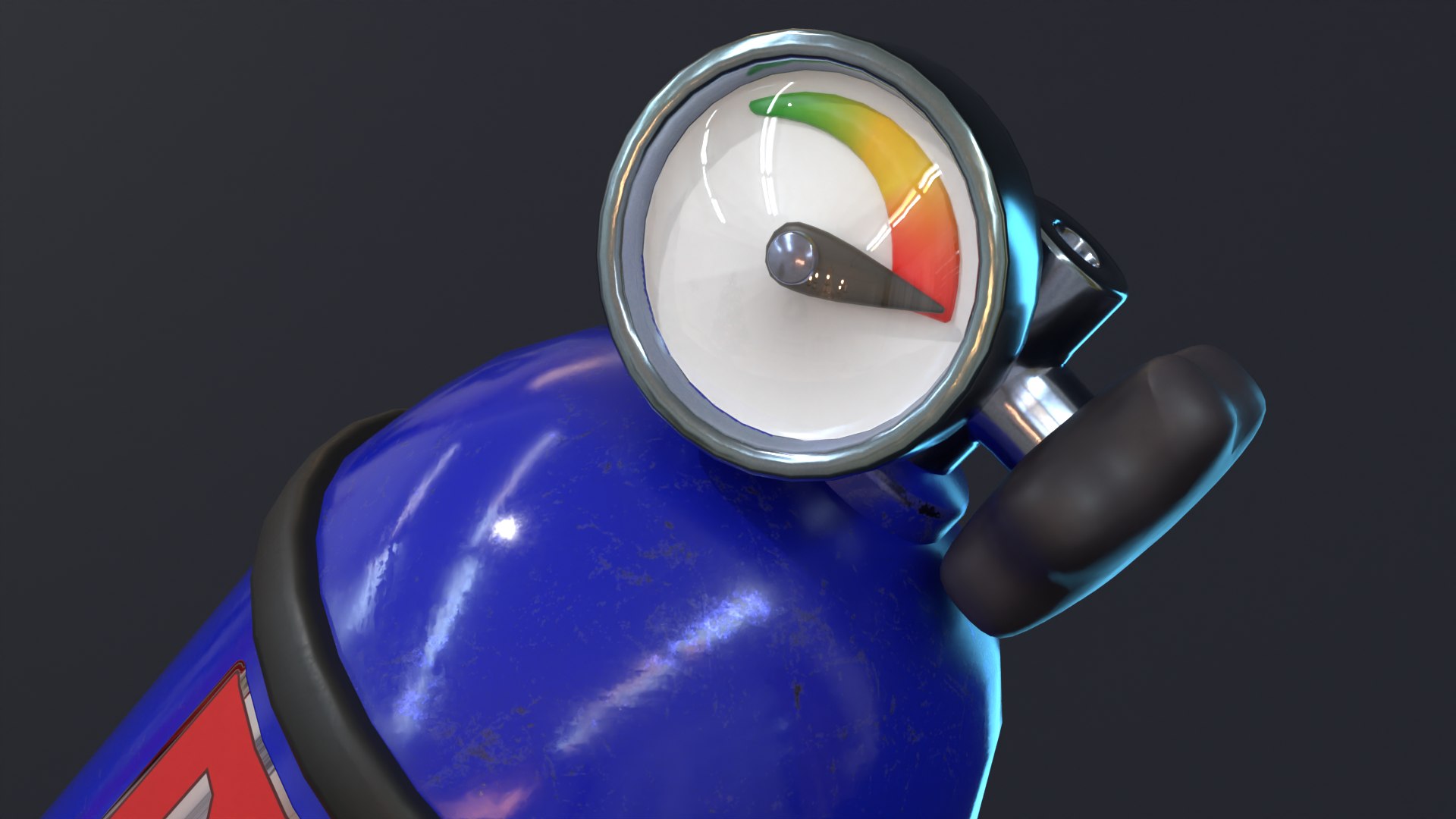 3D Realistic Nitrous Oxide NOS Canister 3D Model - Game-Ready ...