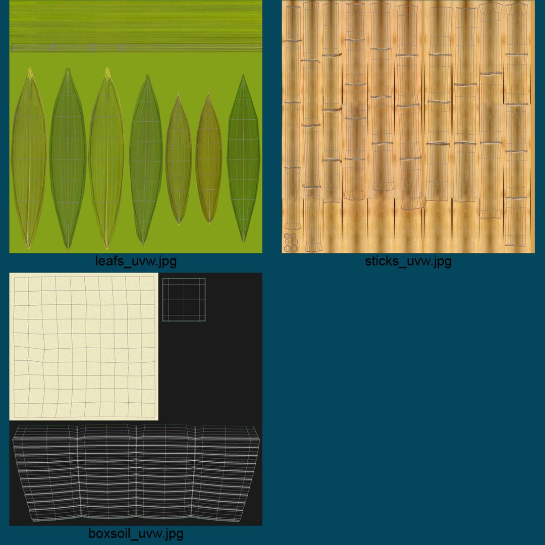 Artificial Bamboo Stick 3d Model