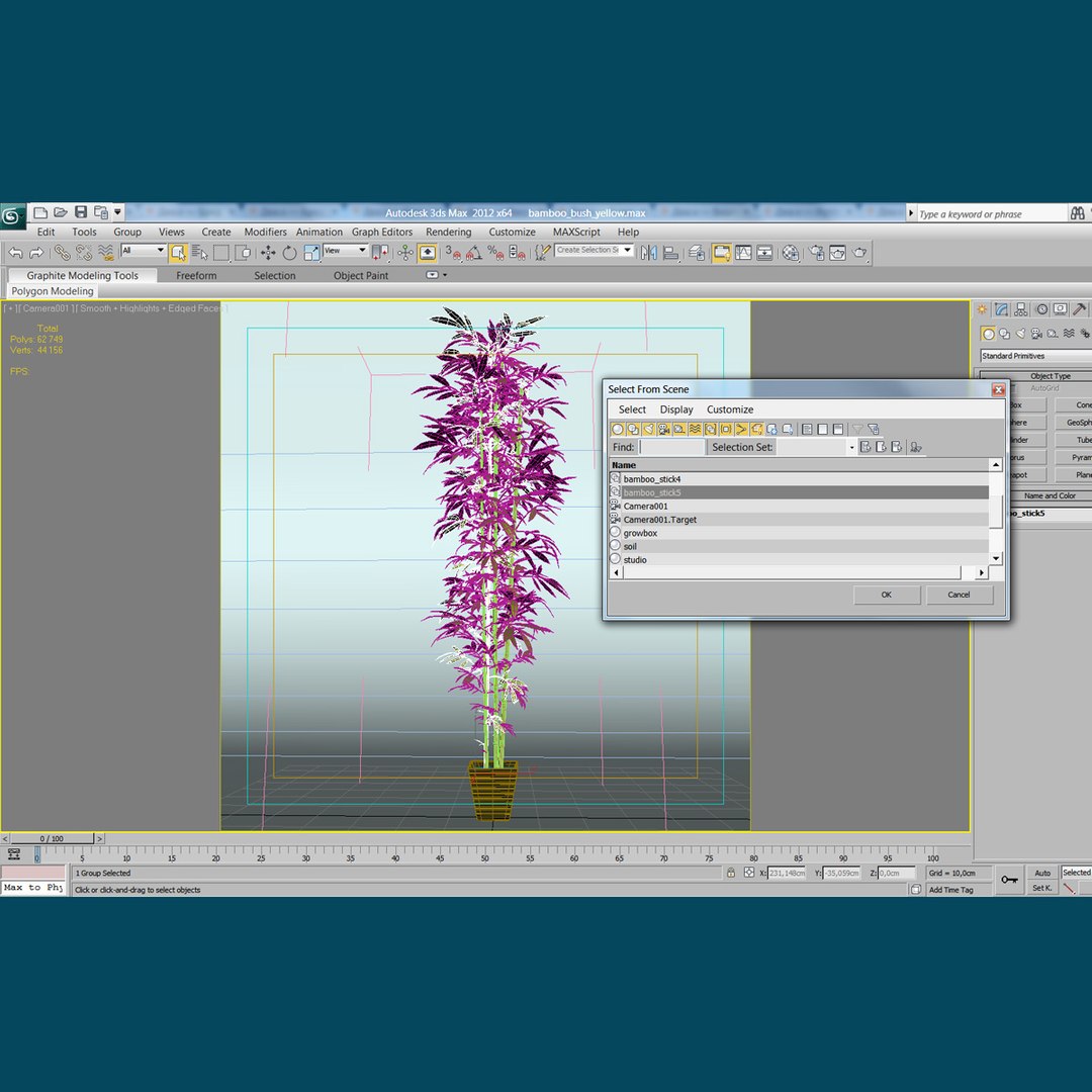 Artificial Bamboo Stick 3d Model