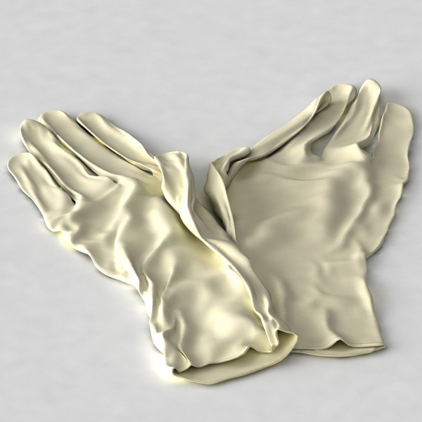 cloth gloves 3d model
