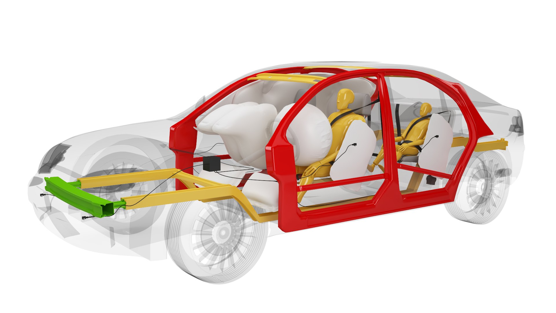 Car Safety Devices 3D Model - TurboSquid 2350145