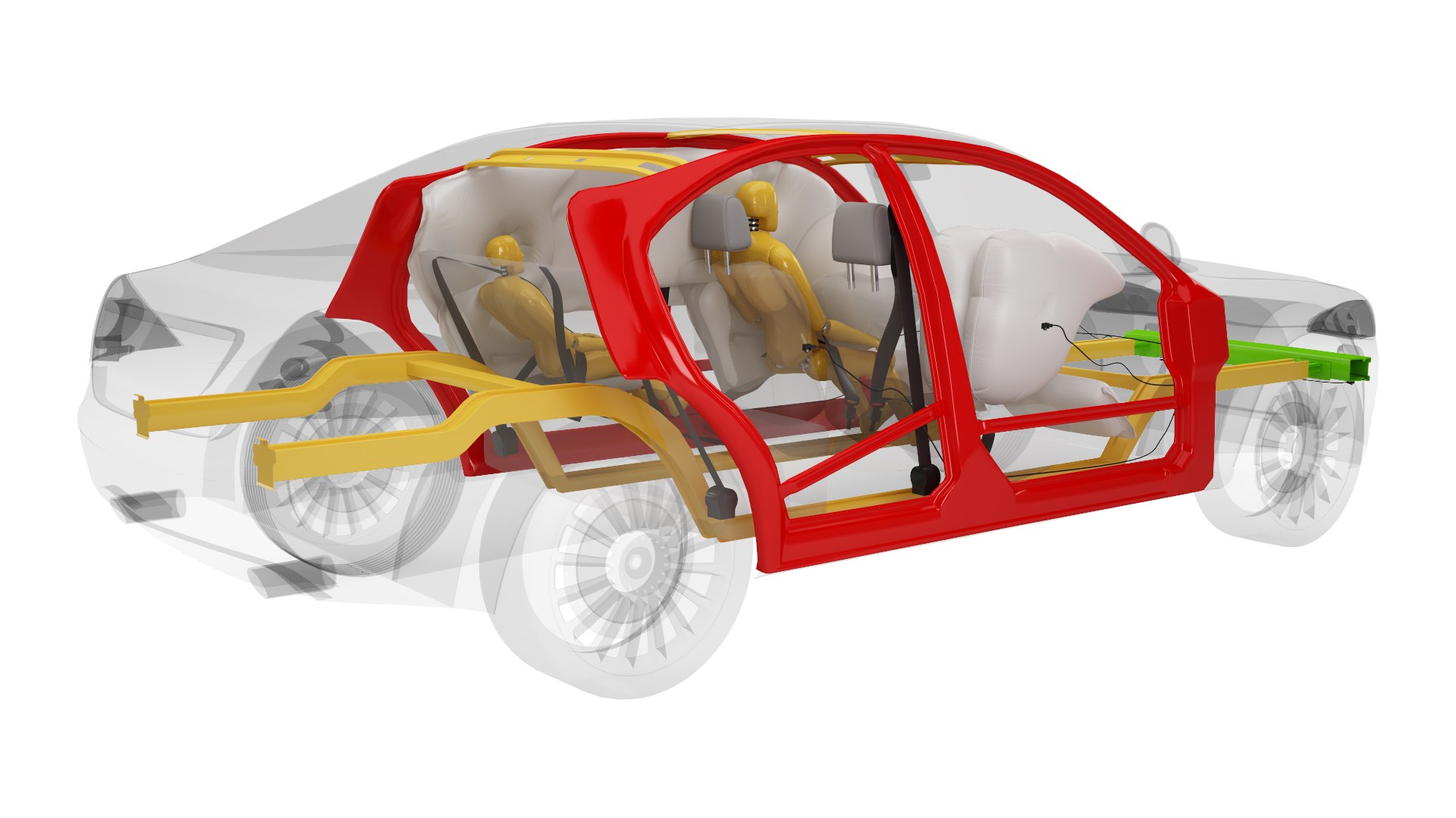 Car Safety Devices 3D Model - TurboSquid 2350145