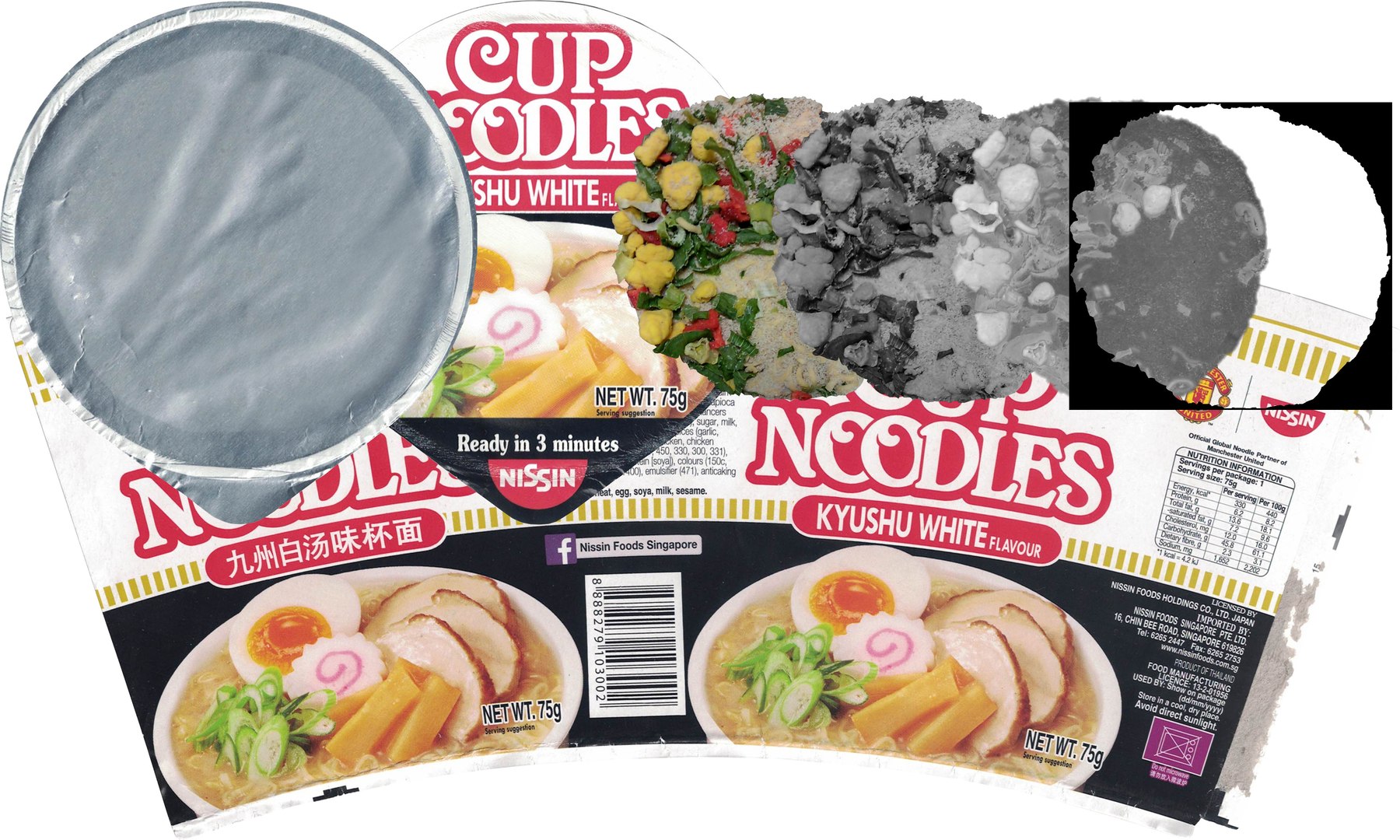 3d Nissin Instant Cup Noodles Model