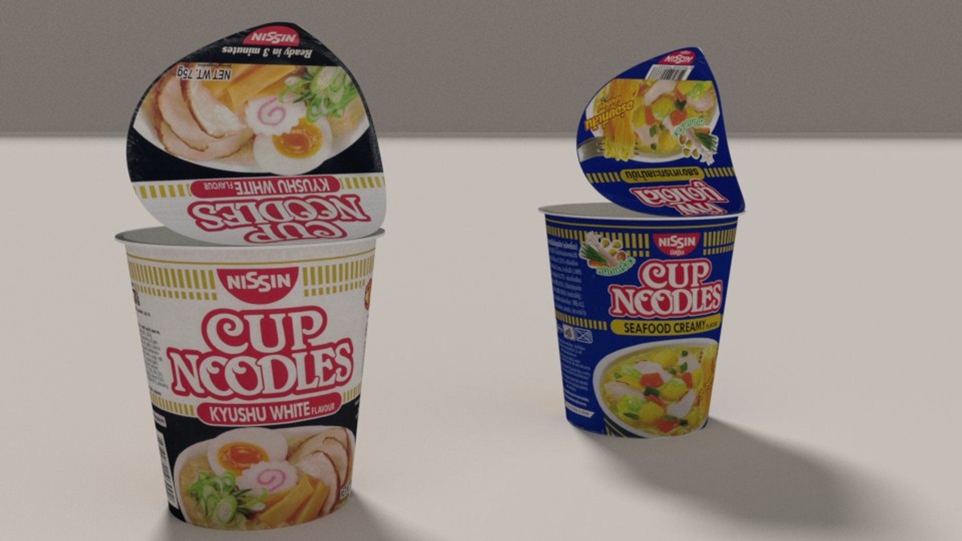 3d Nissin Instant Cup Noodles Model